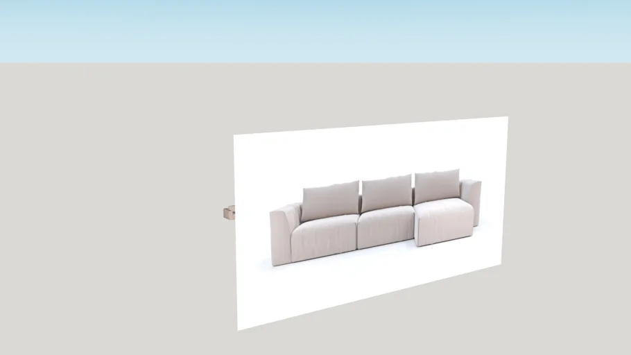 Sofá Fiume fixo | 3D Warehouse