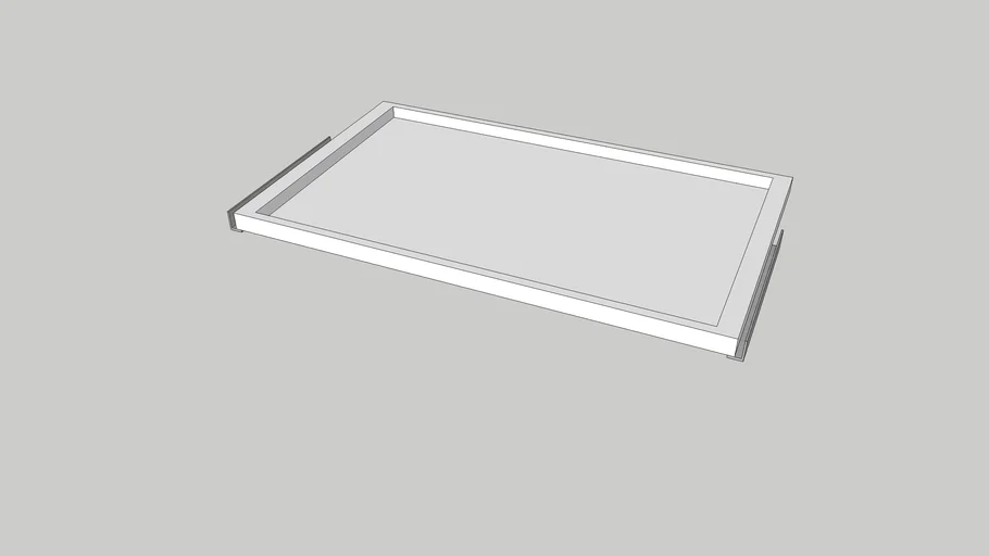 Komplement Pull-out Tray White, 100x58 cm | 3D Warehouse