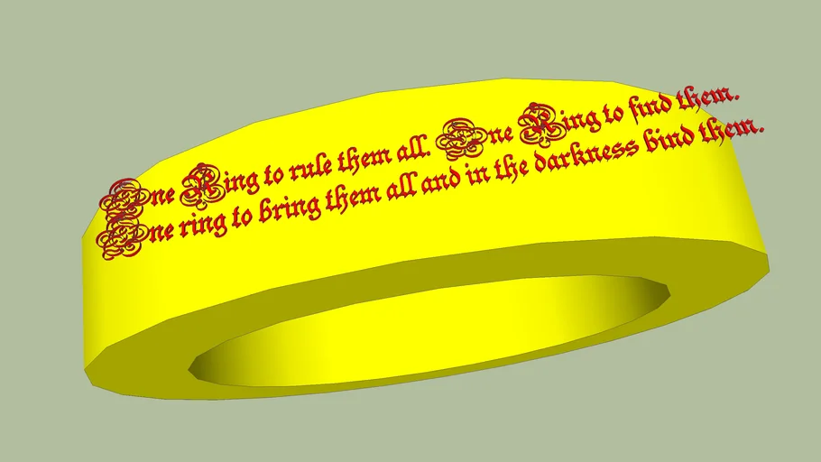 The One Ring | 3D Warehouse