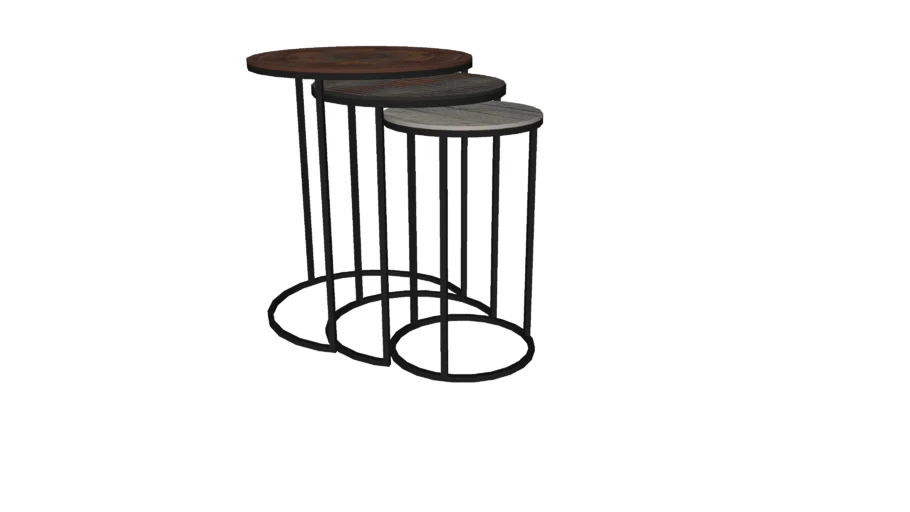 82381 Side Table Electra (3 Set) | 3D Warehouse