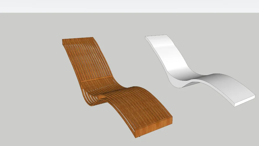 Outdoor chaise lounge chair | 3D Warehouse