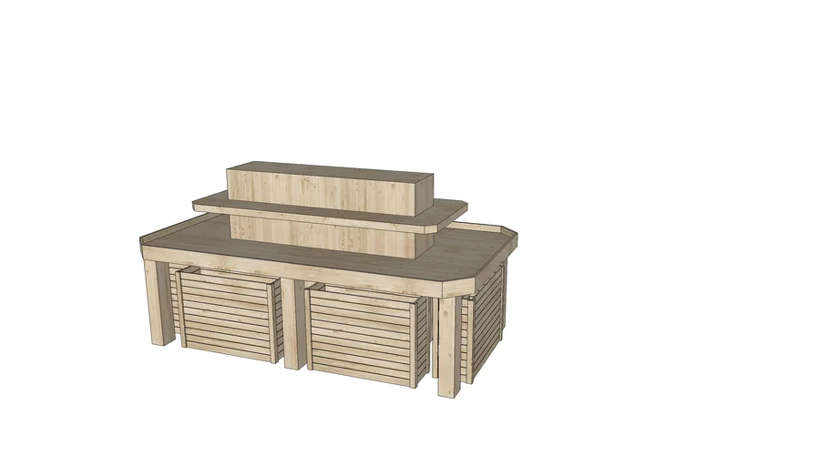 Island store furniture | 3D Warehouse