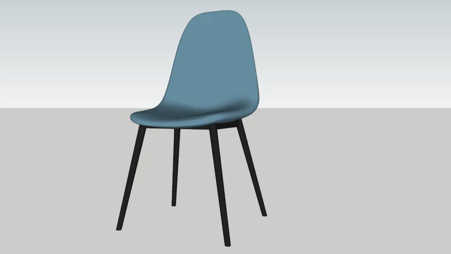 Low bucket chair - blue | 3D Warehouse