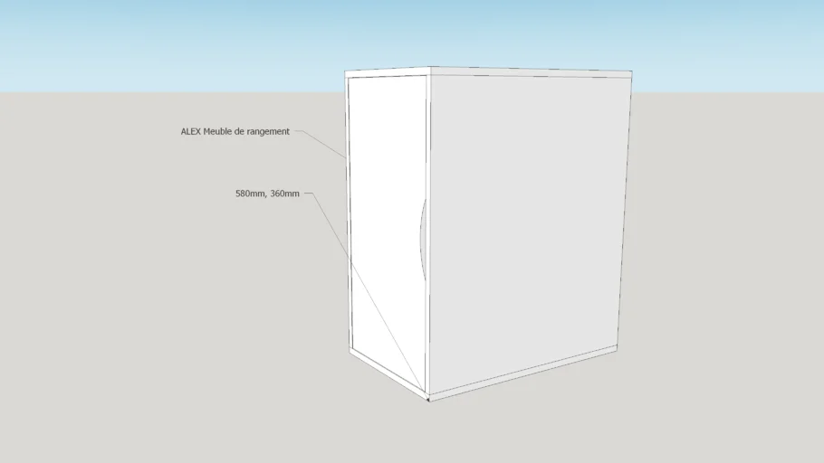 IKEA ALEX Meuble de rangement | 3D Warehouse