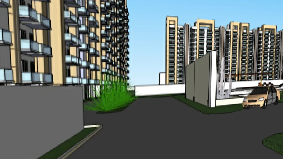 group housing/ flats/ house design | 3D Warehouse