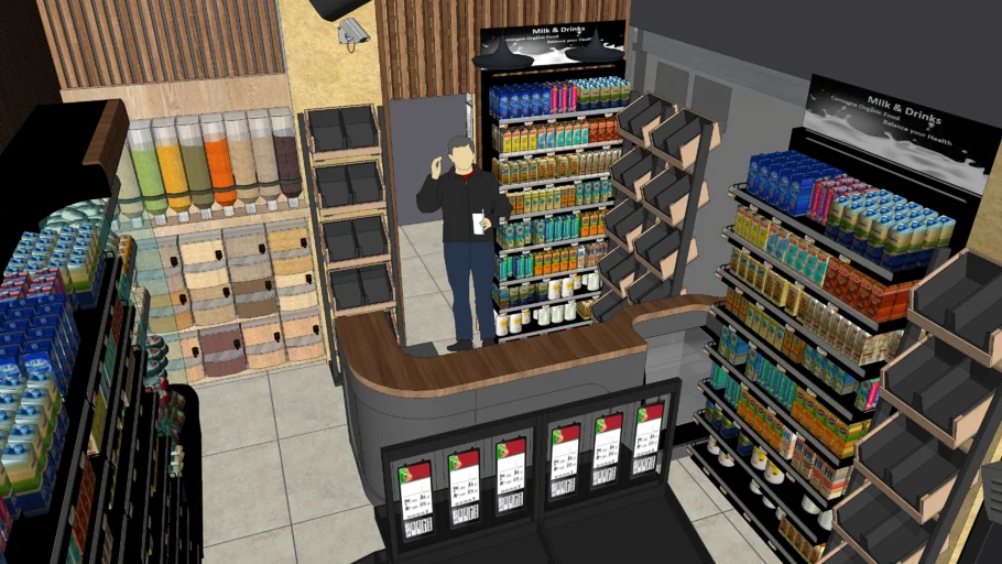 Market_Interior_design | 3D Warehouse