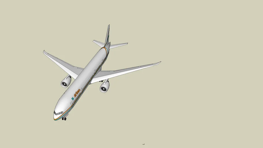 N Airlines 777-300ER | 3D Warehouse