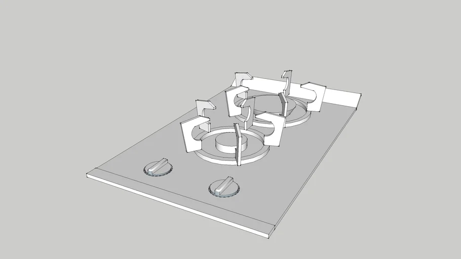 Elemento Sealed double Burners from Towngas | 3D Warehouse