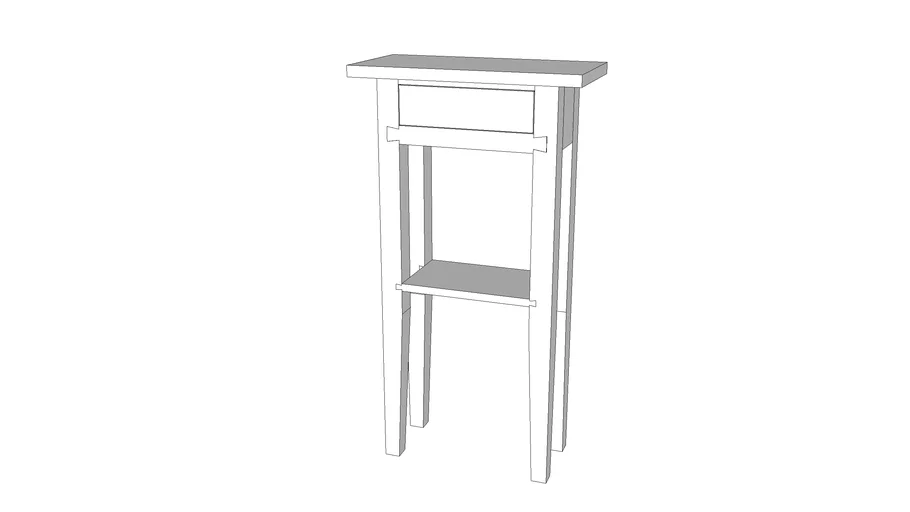 Tall Table With Drawer | 3D Warehouse