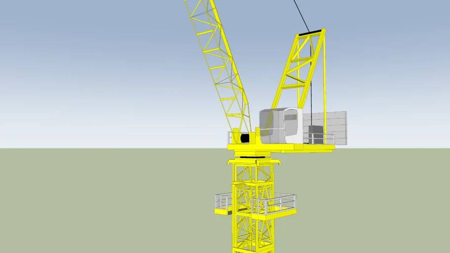 Liebherr HC-L Luffing jib crane | 3D Warehouse