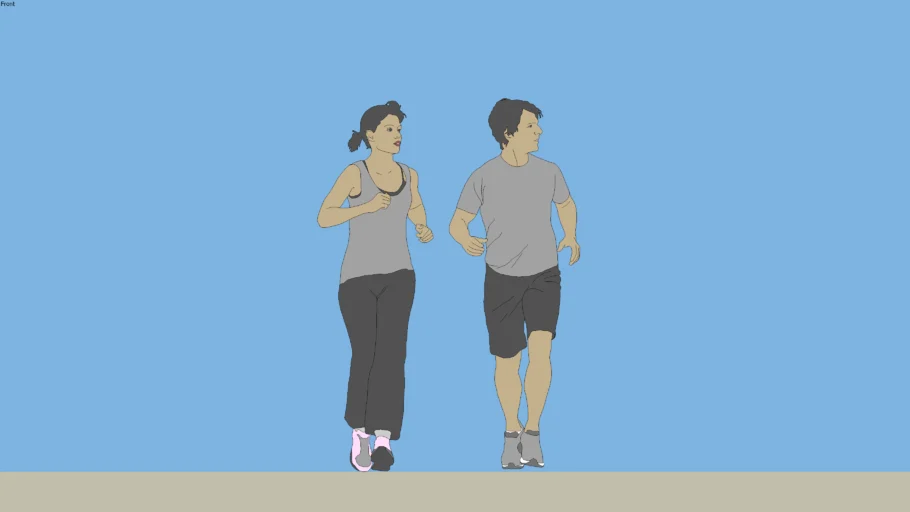 Running Couple | 3D Warehouse