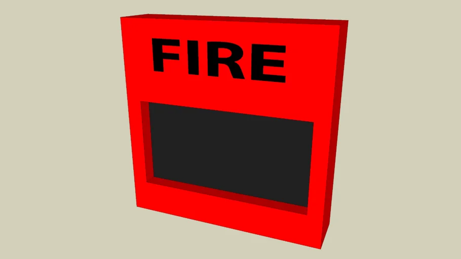 Fire Alarm Panic Button | 3D Warehouse