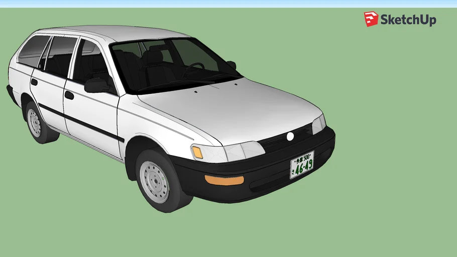 Toyota Corolla Panel Van AE110 | 3D Warehouse