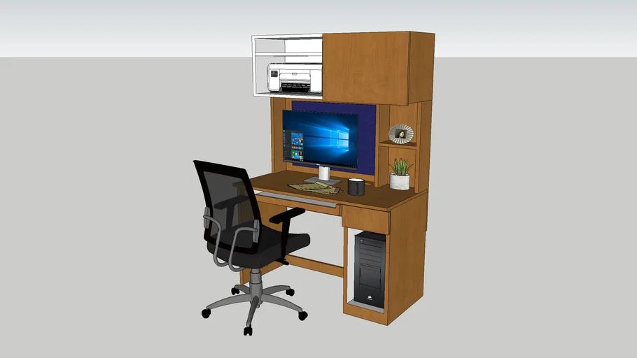 office workstation | 3D Warehouse
