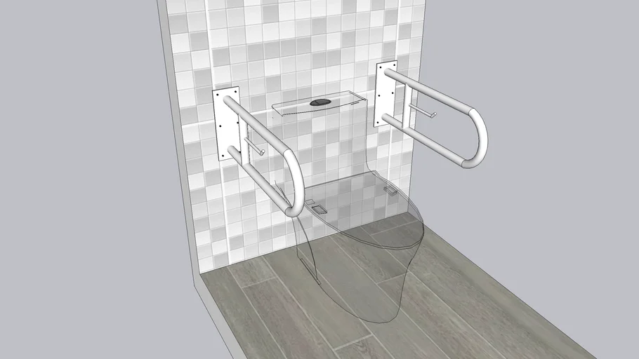 Grab bar beside WC | 3D Warehouse