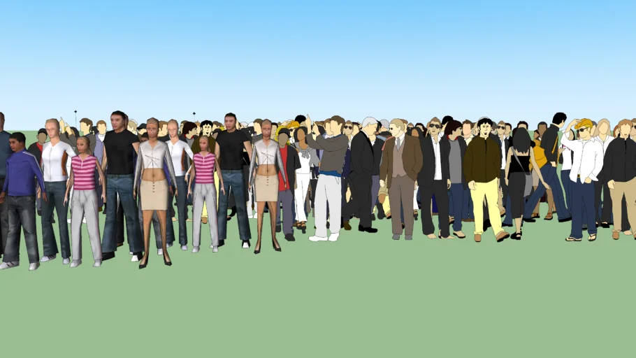 Crowd | 3D Warehouse