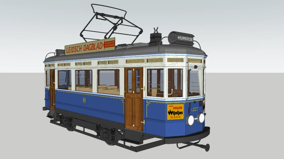 Tram Motorwagon A327 | 3D Warehouse