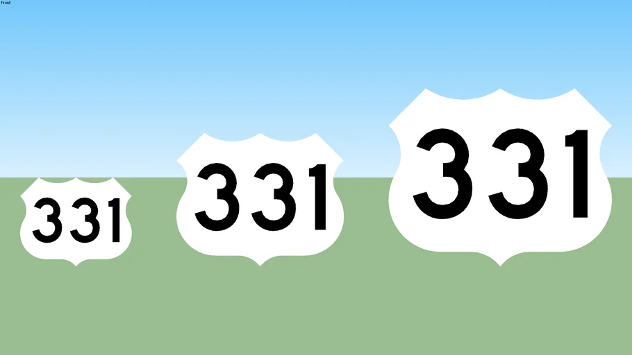 U.S. 331 Sign | 3D Warehouse