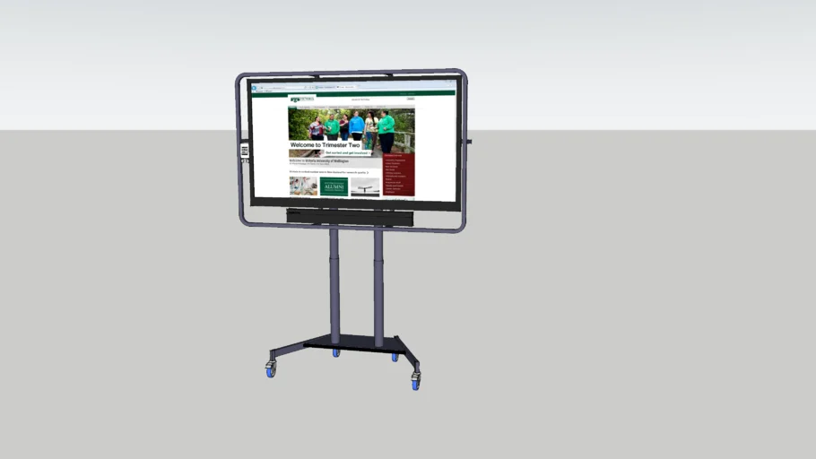 70' TV Mobile Trolley | 3D Warehouse