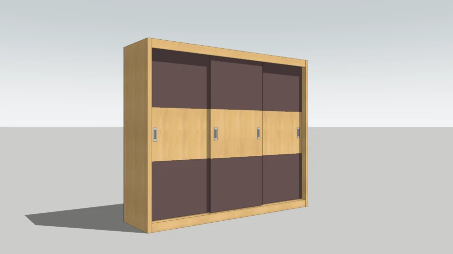 3-Door Wardrobe | 3D Warehouse