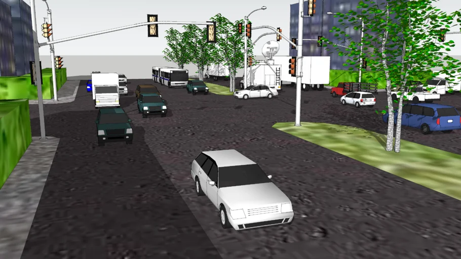 Median intersection | 3D Warehouse