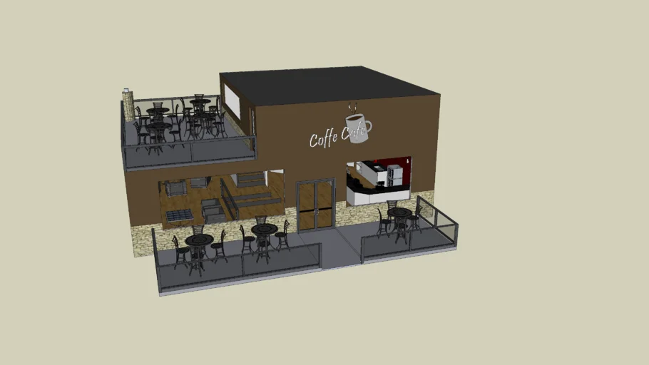 Coffee Shop Sketchup