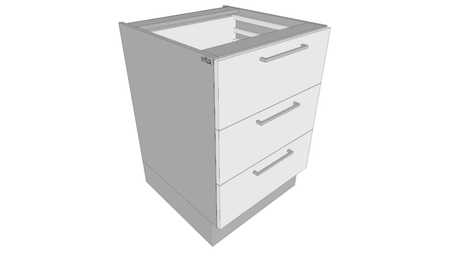 Base Cabinet w/3 equal drawers – multi doors styles – dynamic kitchen ...