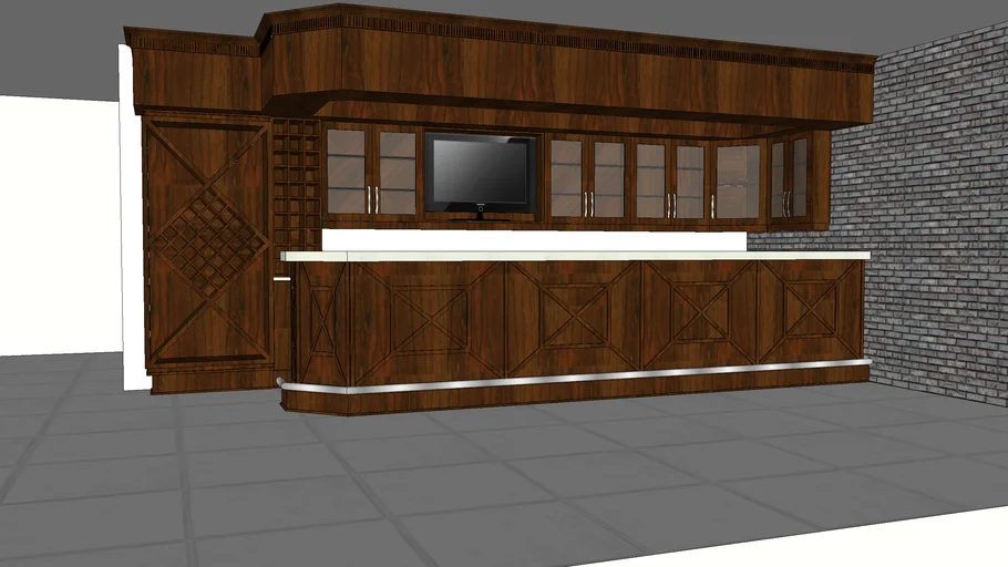 Bar design_American Walnut | 3D Warehouse