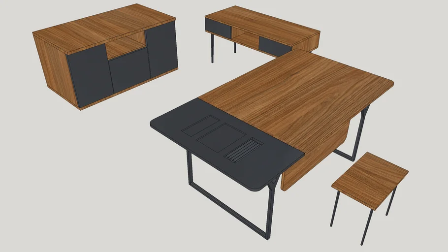 Notes Manager Desk | 3D Warehouse