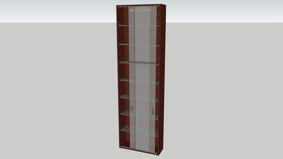 Glass Display Case, 10'hx3'wx1'd | 3D Warehouse