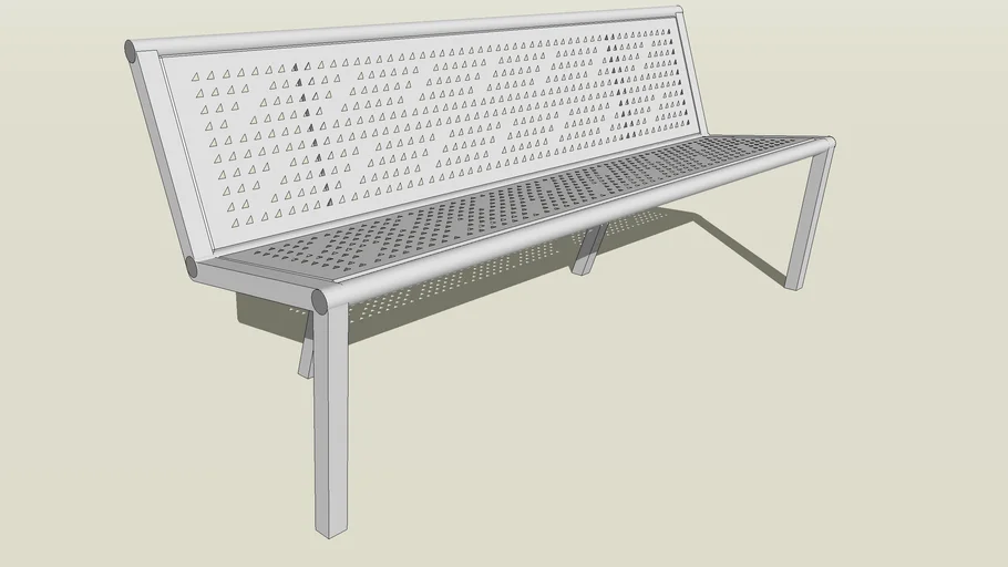 Modern bench | 3D Warehouse
