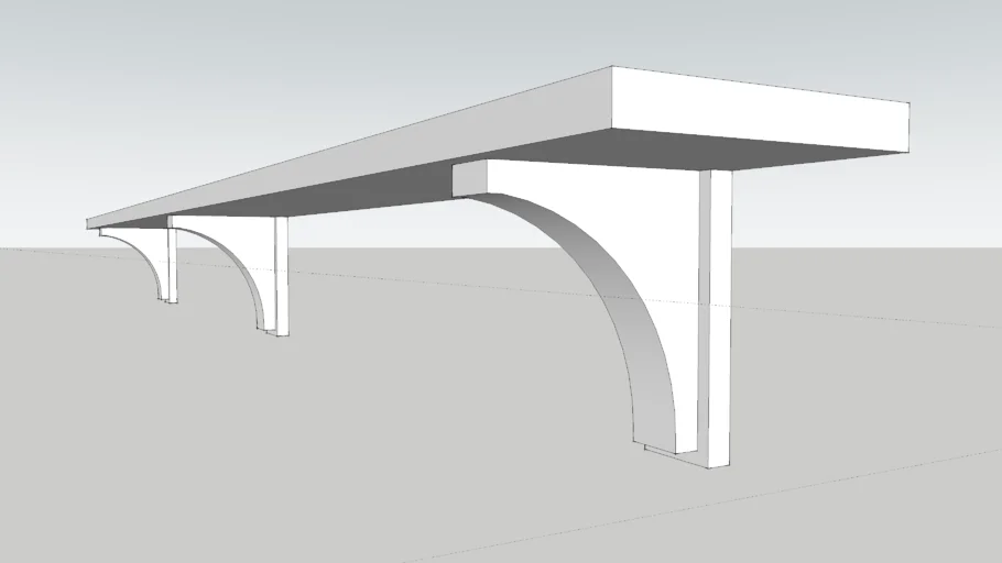Shelf with brackets | 3D Warehouse