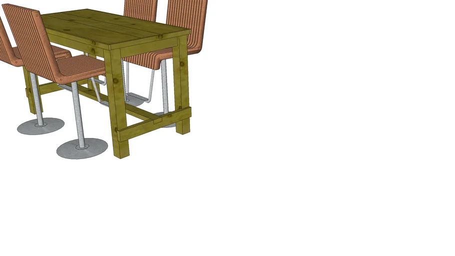 Counter Height Table | 3D Warehouse
