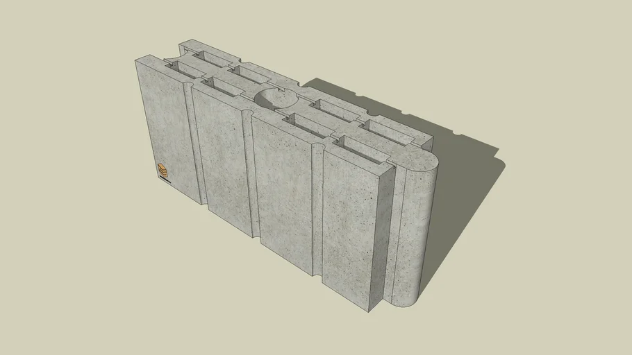 SUPERSTONE Boltar din beton compartimentare Partition cinder block | 3D ...