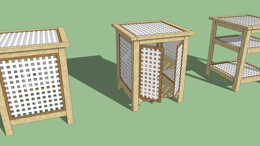Lattice side table | 3D Warehouse