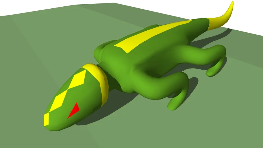 Painted Lizard | 3D Warehouse