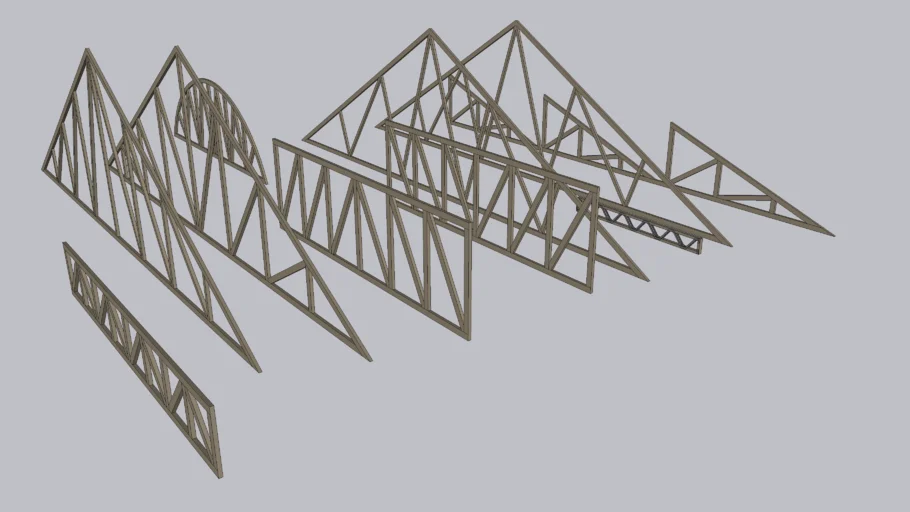 Types of Wooden Trusses | 3D Warehouse