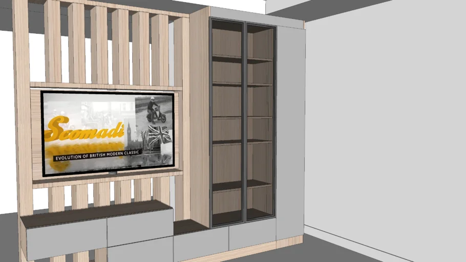 tv partition | 3D Warehouse