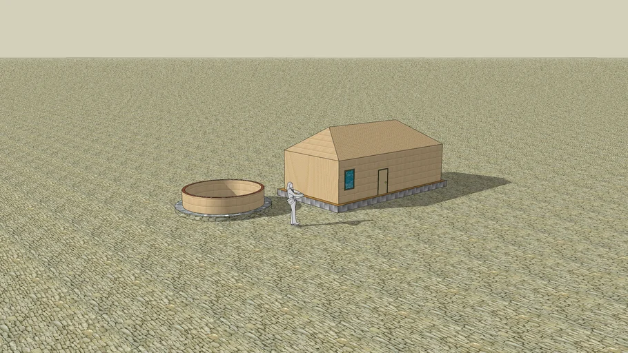 The Sun's shadow on house and fog | 3D Warehouse