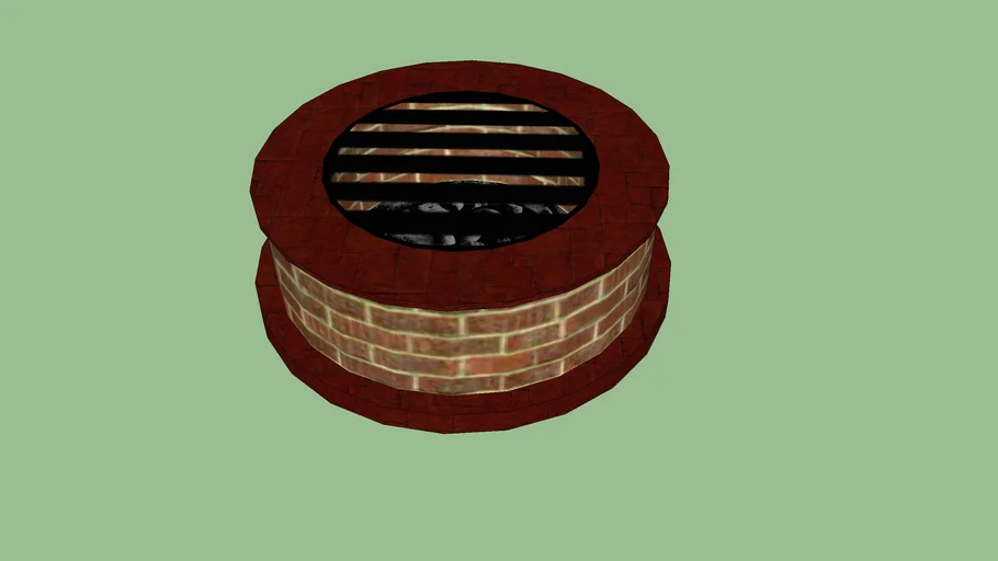 Red Bricked Fire Pit / Fire Ring | 3D Warehouse