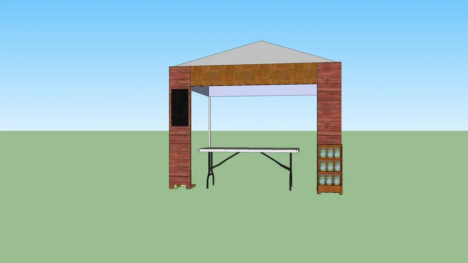 farmers market booth | 3D Warehouse