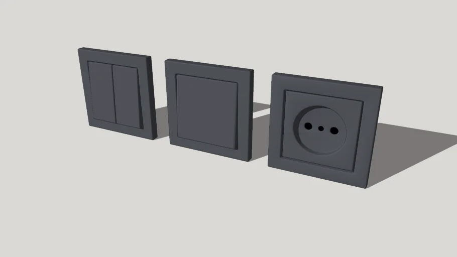 Sockets and switches | 3D Warehouse
