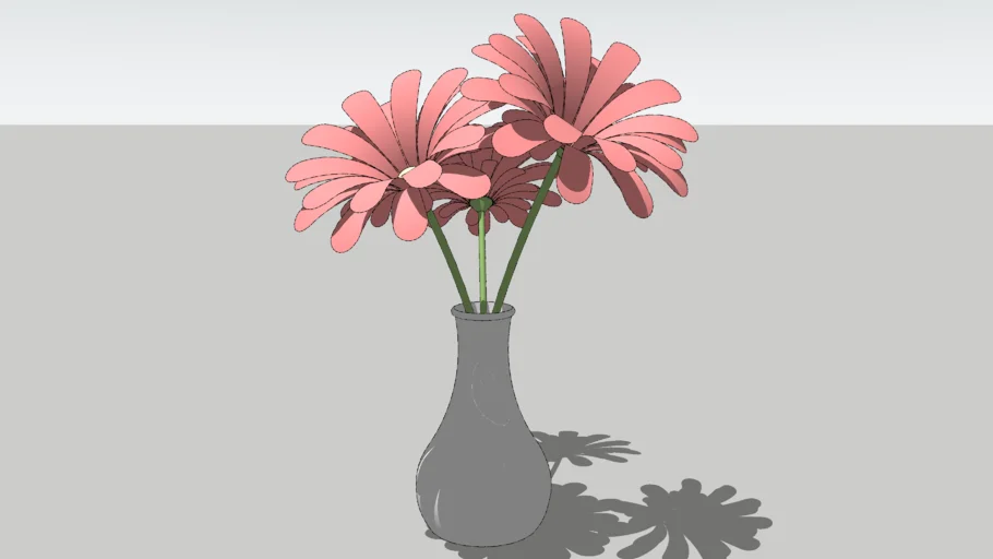 Flowers in vase | 3D Warehouse