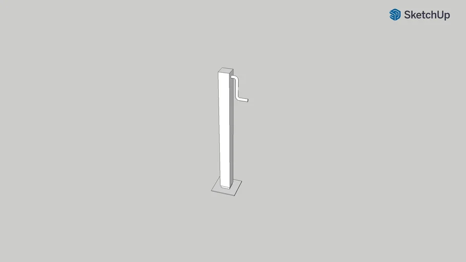 weld on trailer jack | 3D Warehouse
