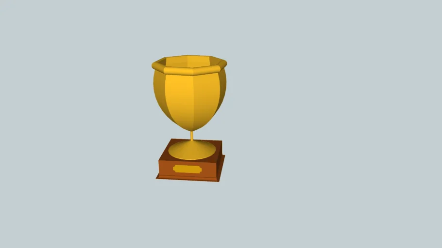 Gold Trophy | 3D Warehouse
