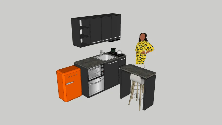 Tiny House Mini Kitchen | 3D Warehouse