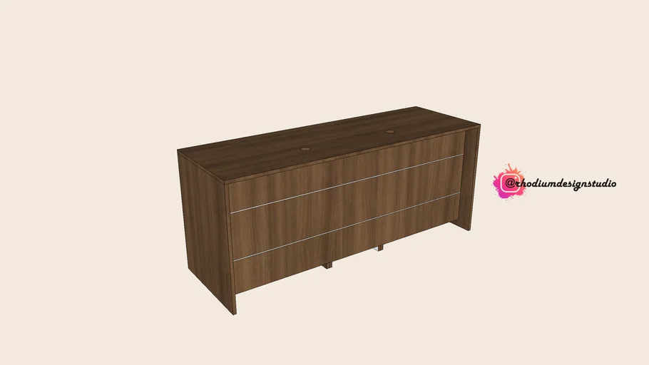 Office Furniture Work Table 1800 x 600 mm | 3D Warehouse
