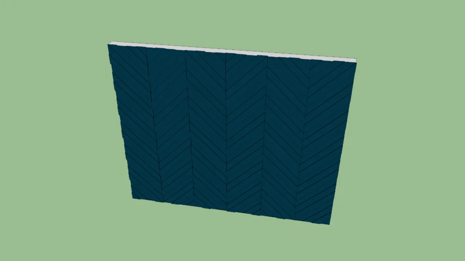 Chevron Feature Wall | 3D Warehouse