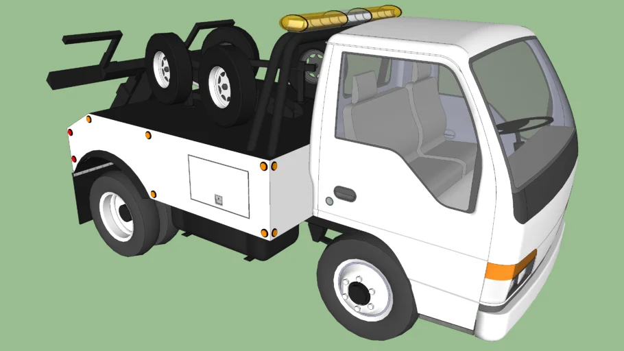 ISUZU NKR 55 SELF LOADER TOW TRUCK | 3D Warehouse