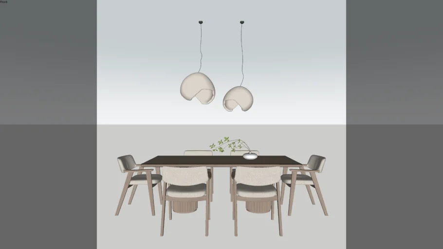 Dining Table Set 03 | 3D Warehouse